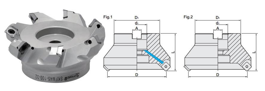 KFM 45 Degree Face Milling Cutter | Shin Yain - Ideal Face Mill Cutter ...